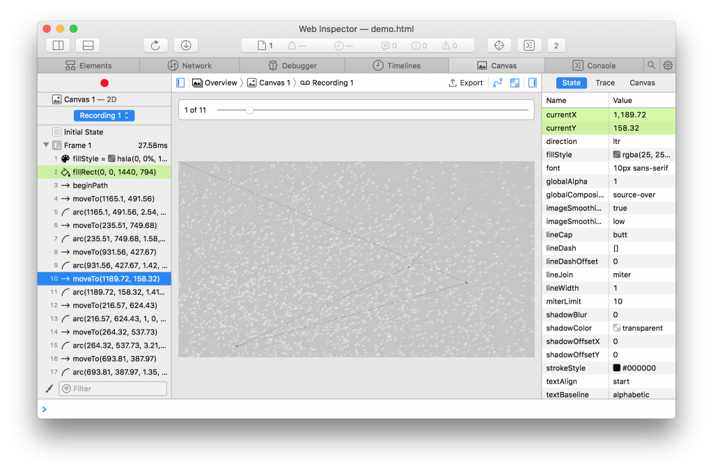 Canvas Debugging | WebKit