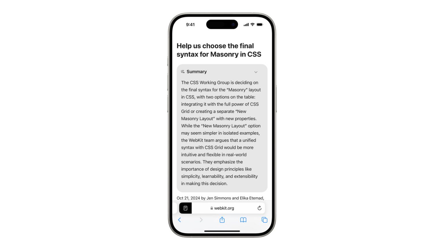WebKit Features in Safari 18.1 | WebKit