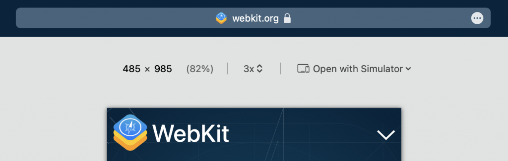 Simplified Responsive Design Mode | WebKit