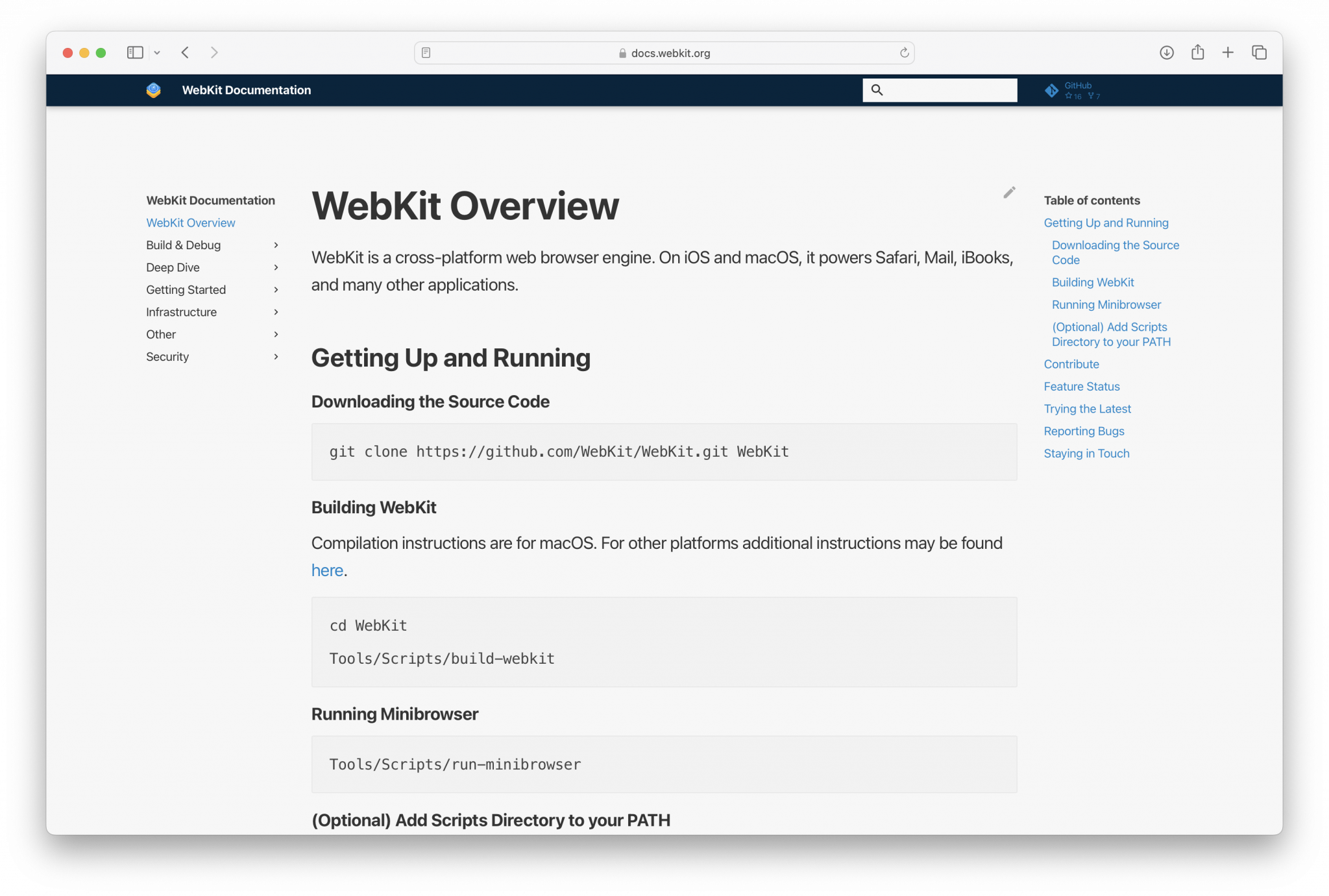 Introducing WebKit Documentation | WebKit